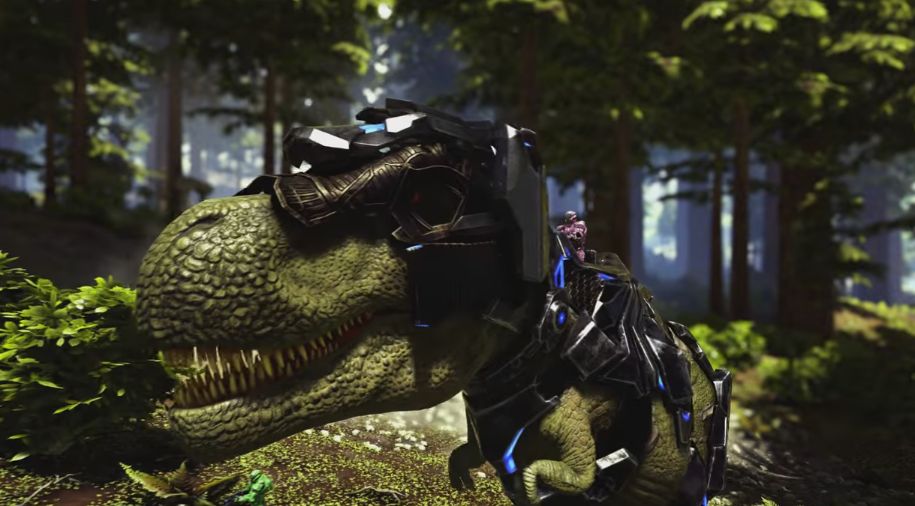 The next Ark: Survival Evolved update features dinosaurs with laser ...