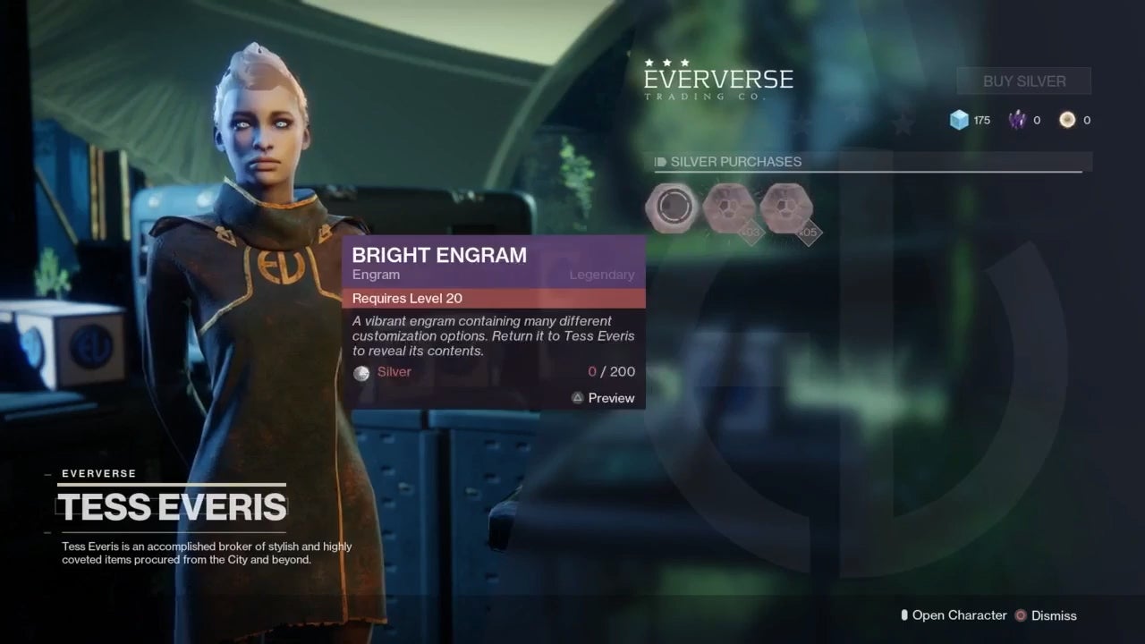 Destiny 2 Bright Engrams: here's how much Silver costs, and what you ...