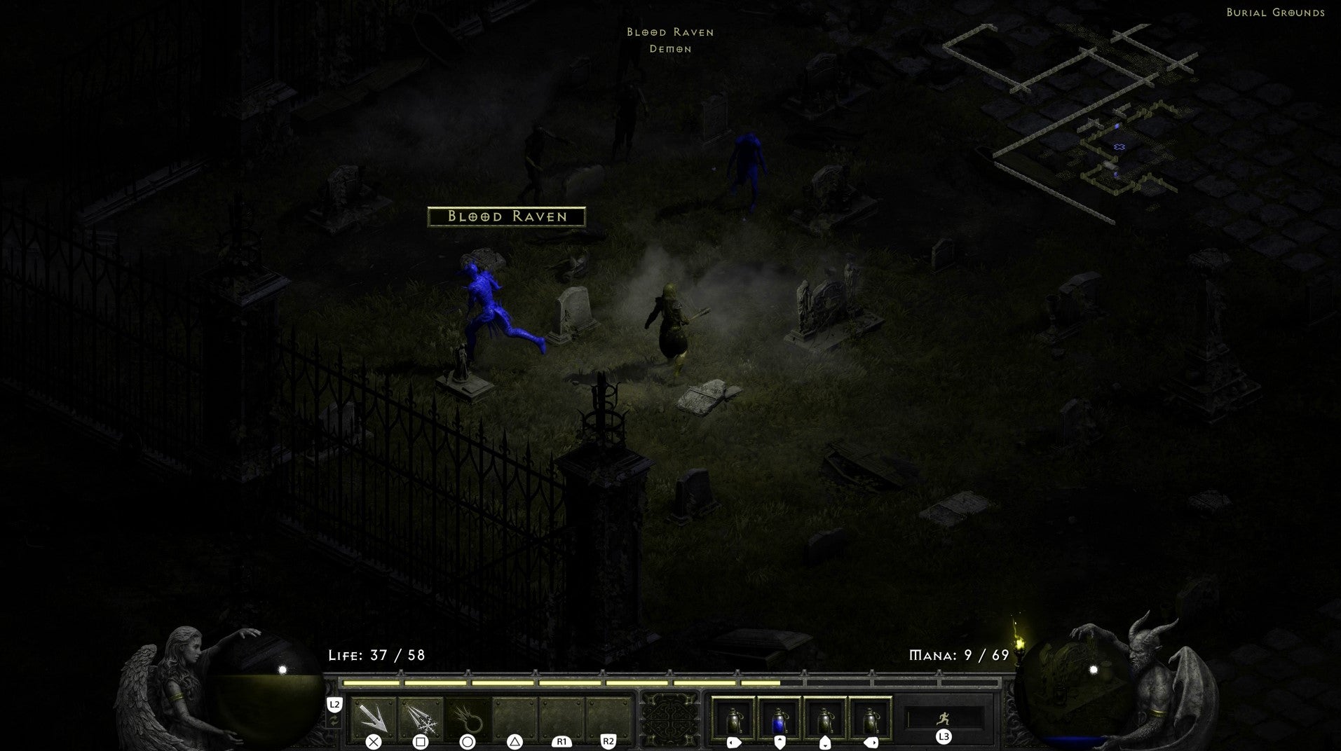 Where to find the Burial Grounds and Blood Raven in Diablo 2 ...