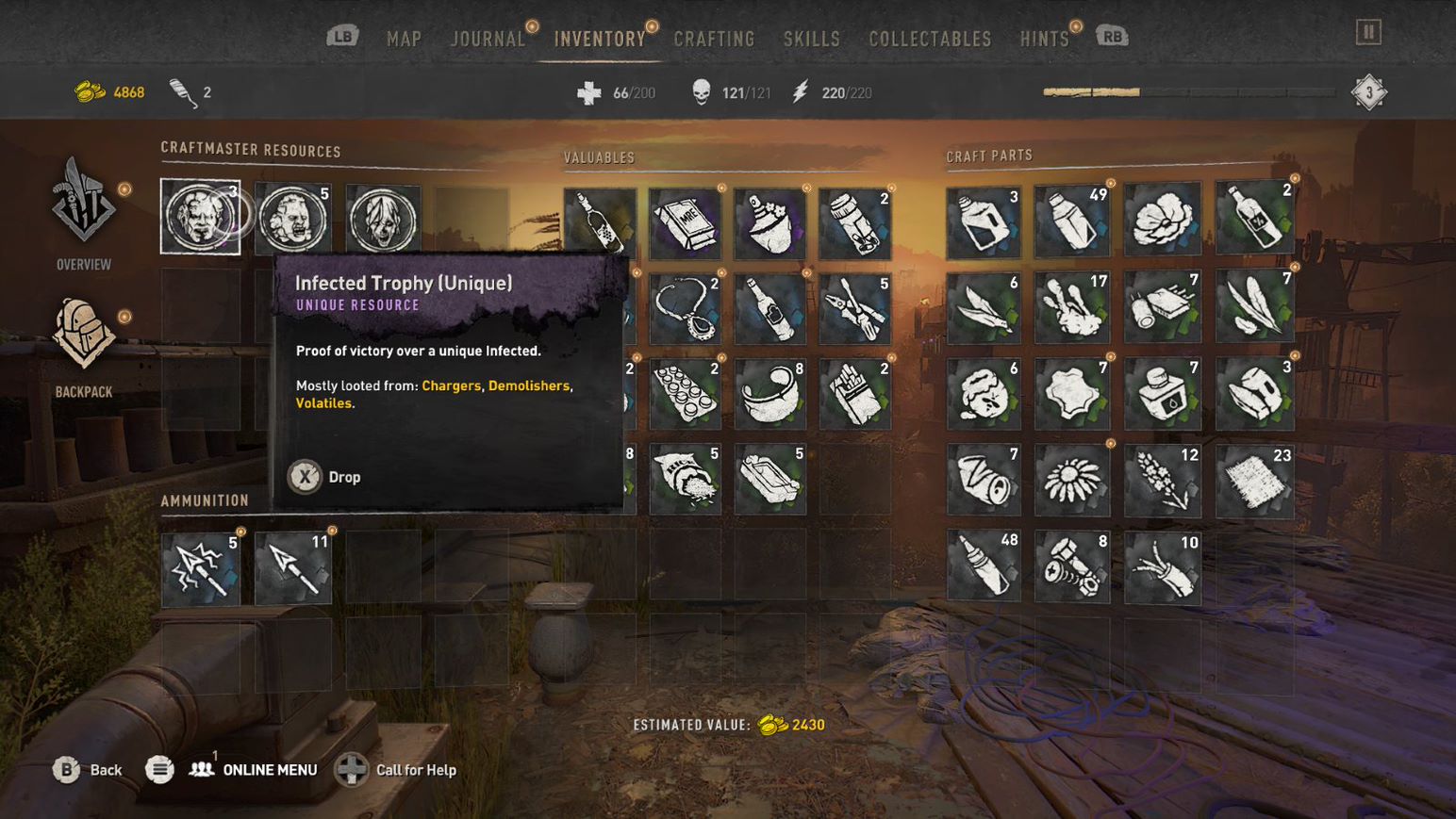 Dying Light 2 Infected Trophies - What they are and how to farm ...