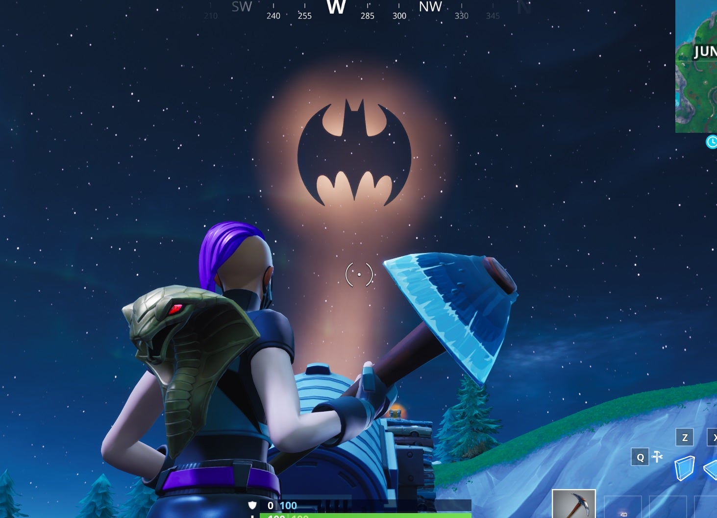 Fortnite: Light up different Bat Signals outside of Gotham City | VG247