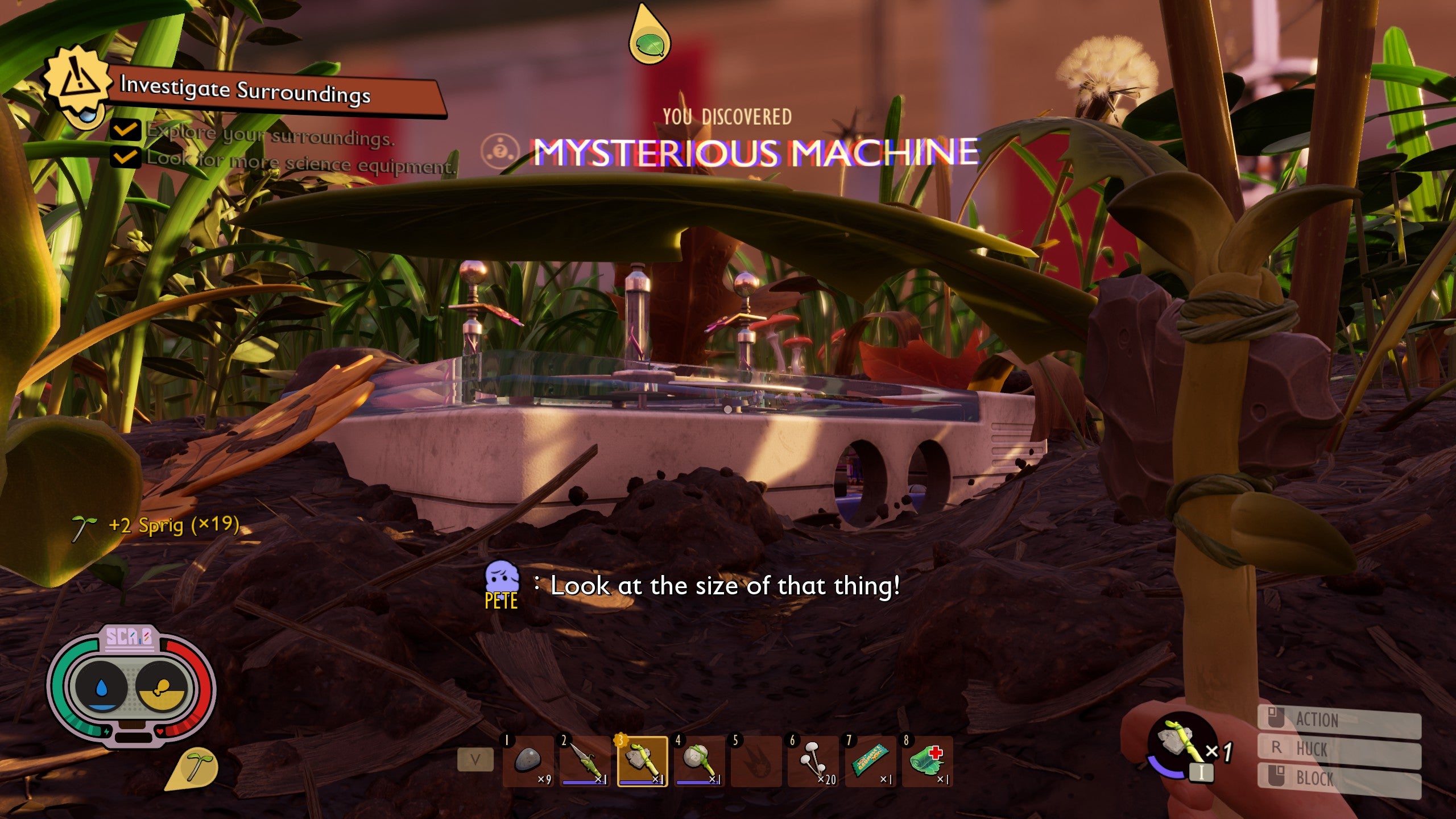 Grounded: How to power the Mysterious Machine and find the Oak Lab | VG247