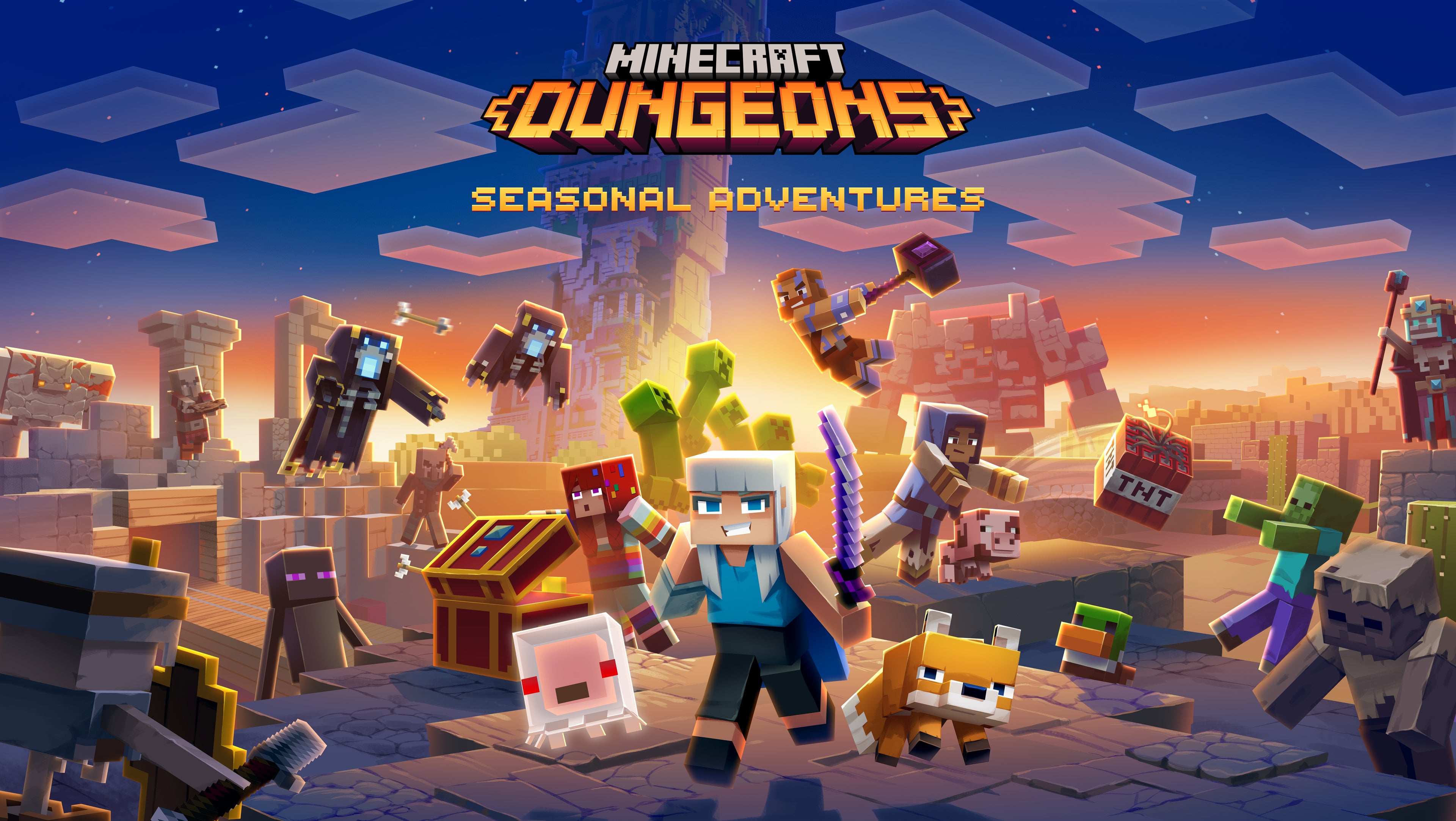 Ang Minecraft Dungeons ay nakakakuha ng mga panahon, isang battle pass ...