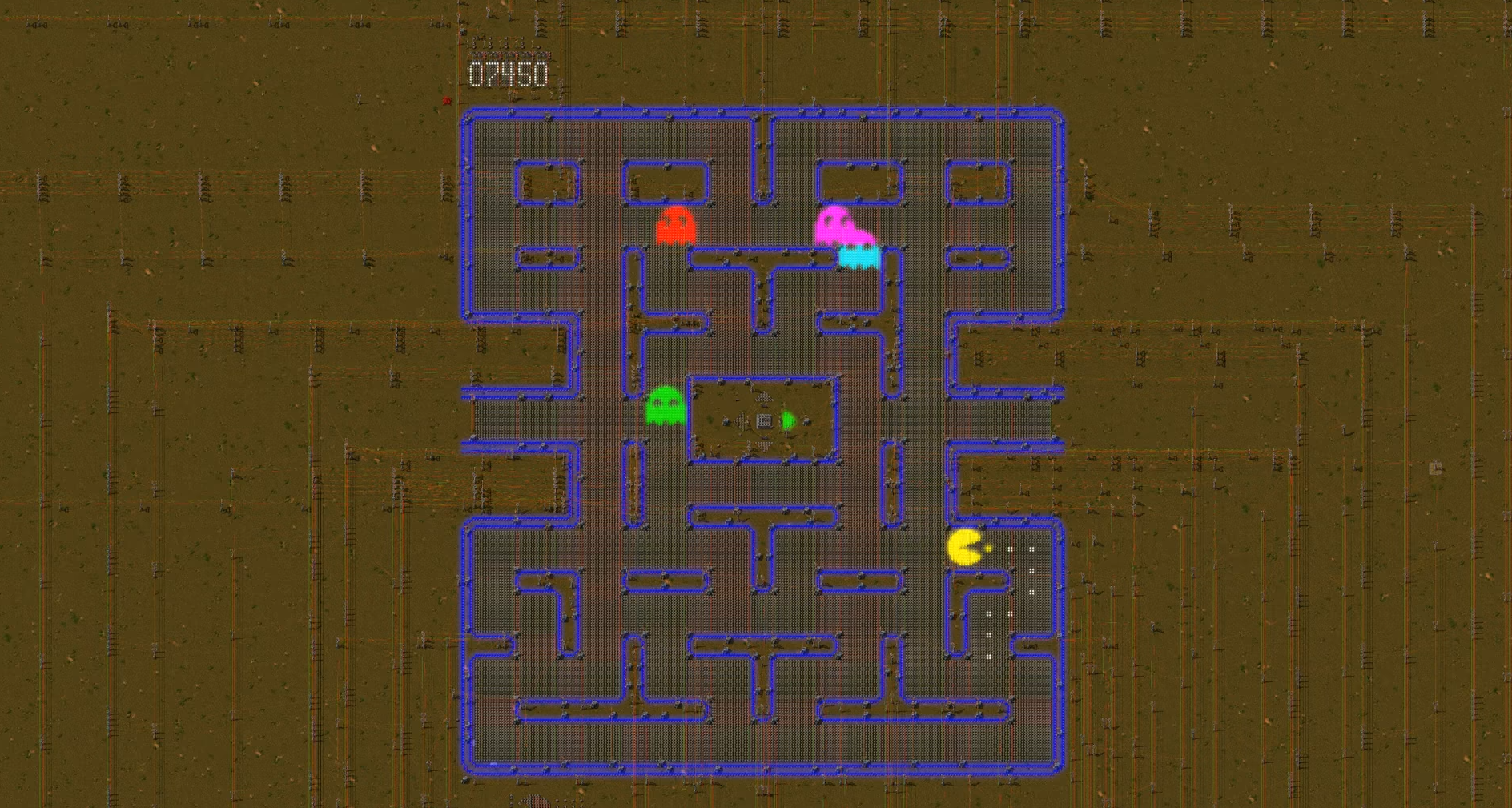 Someone’s built a fully working Pac-Man machine in Factorio | VG247