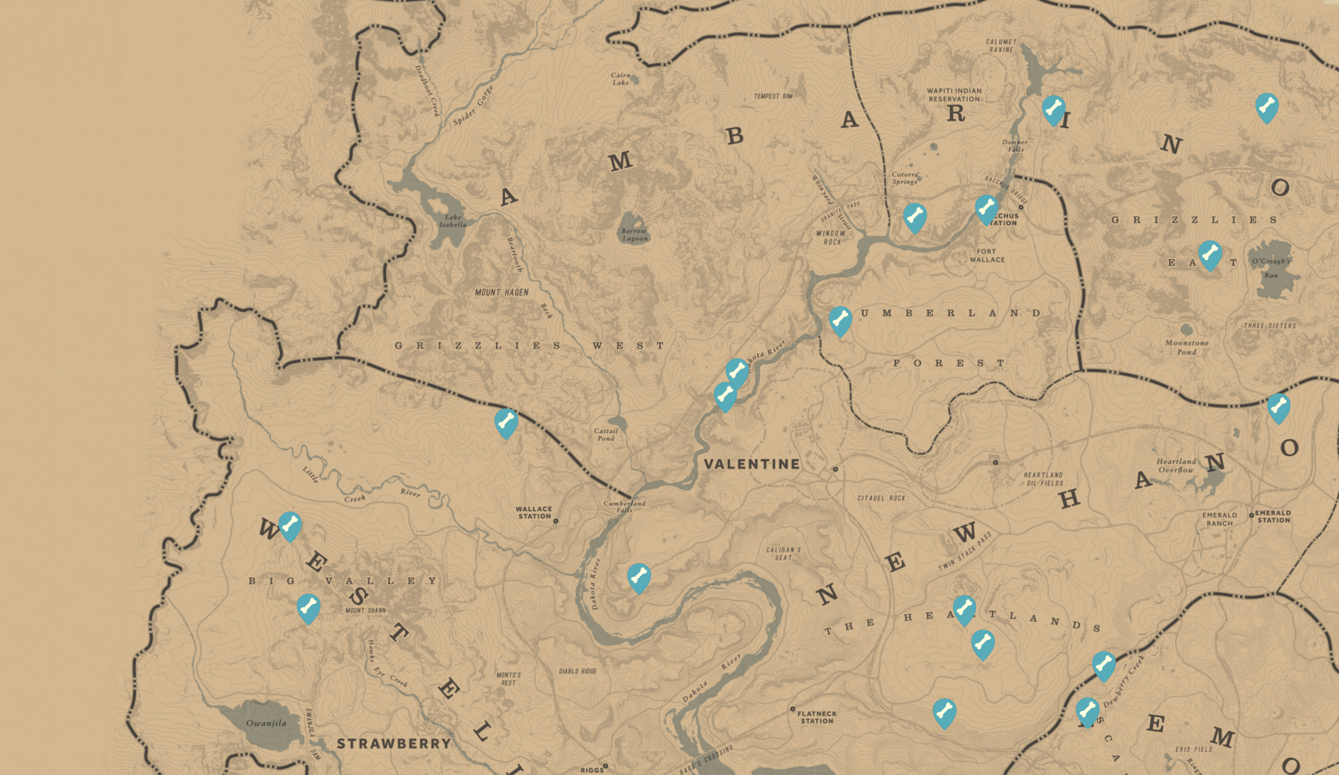 Red Dead Redemption 2 dinosaur bones locations | VG247