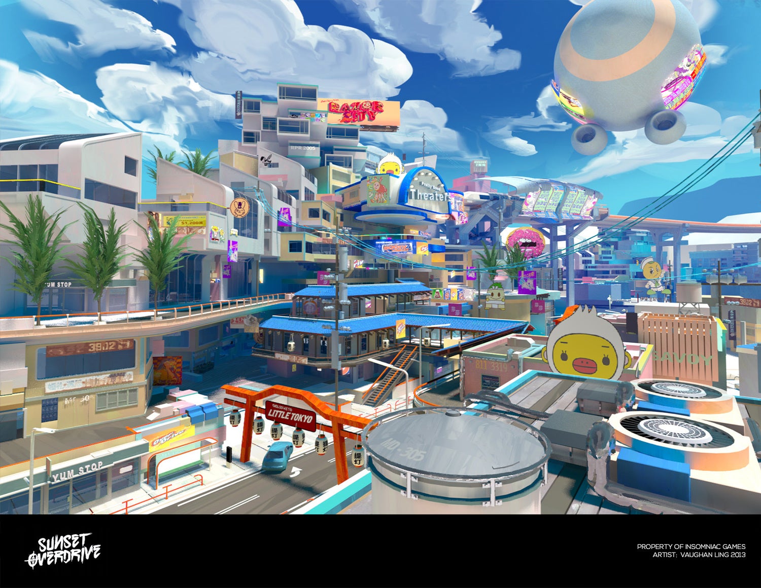 Sunset Overdrive concept art is as jovial as the game itself | VG247