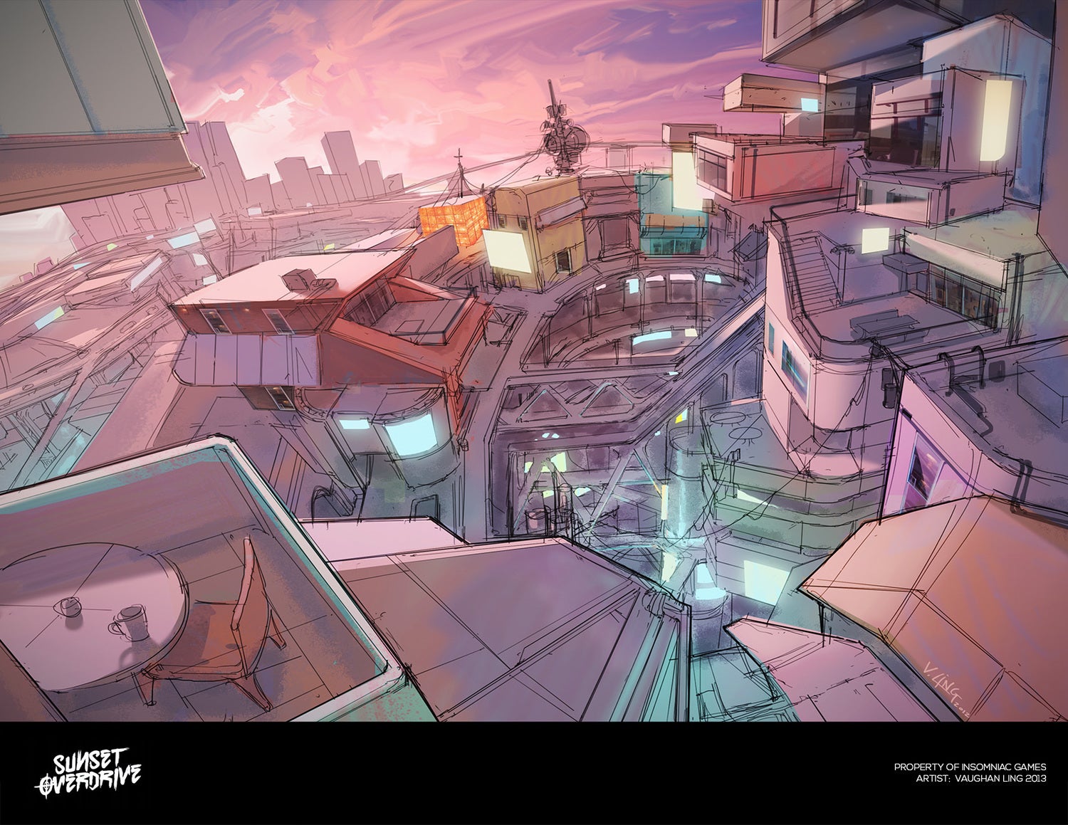 Sunset Overdrive concept art is as jovial as the game itself | VG247