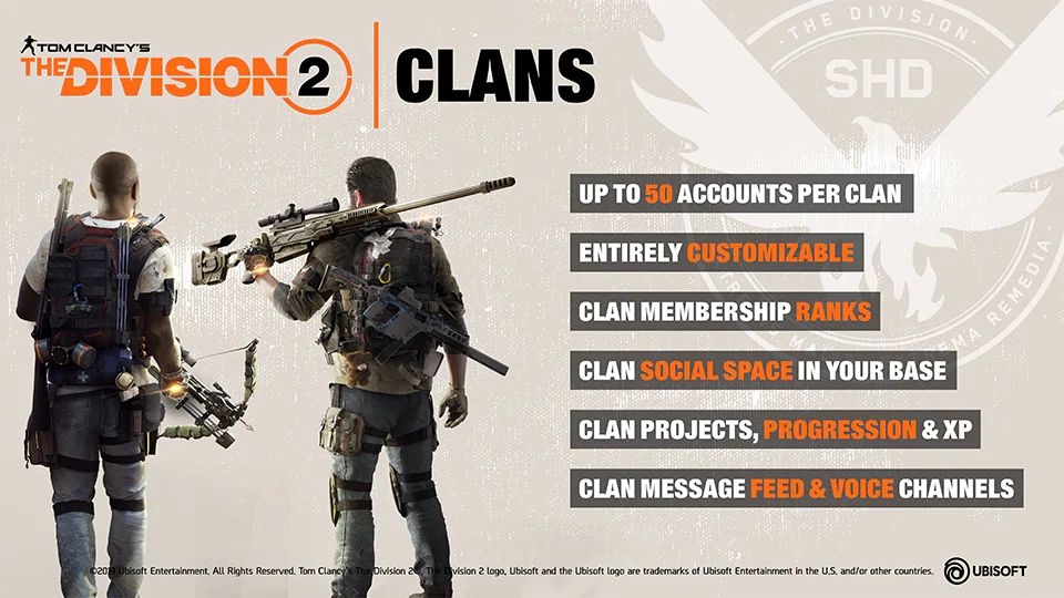 The Division 2 Clan system lets you create and manage a group of Agents ...